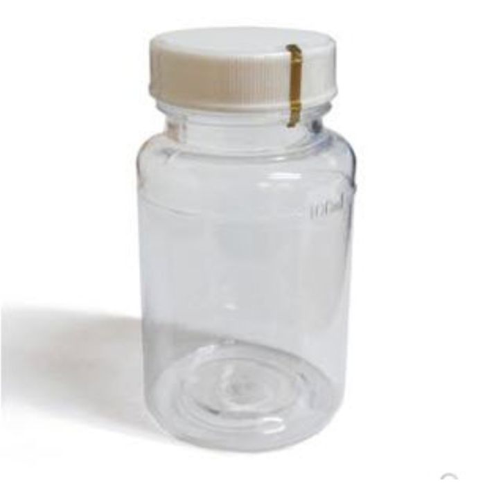 100ml Water Sampling Bottles with Sodium Thiosulfate, Sterile, 100/Case