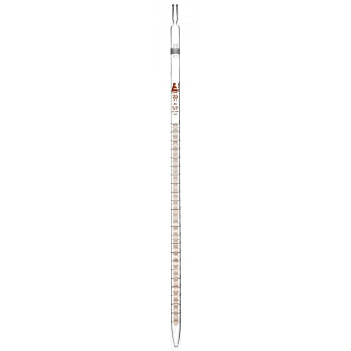 Pipette, 25ml - Class AS, Tolerance ±0.100 - Amber Graduation - Color ...